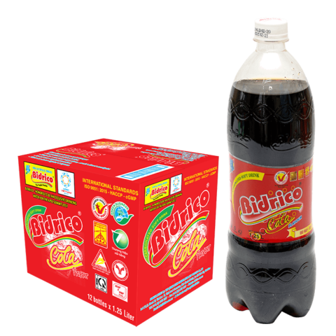 Bidrico Carbonated Soft Drink Cola Flavour 330ml Can - Bidrico