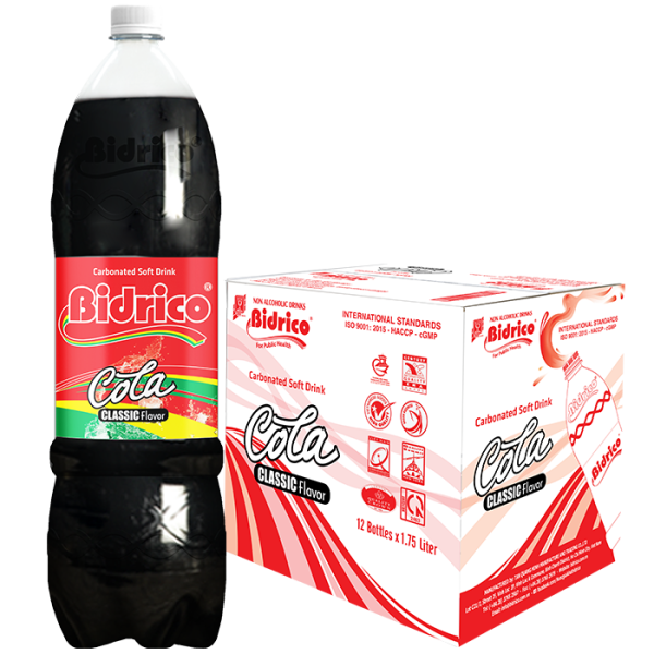 Bidrico Carbonated Soft Drink Cola Flavor 330ml Can - Bidrico